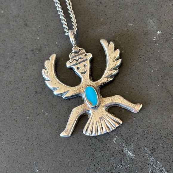 Jewelry | Knifewing Dancer Pendant Silverturquoise | Poshmark